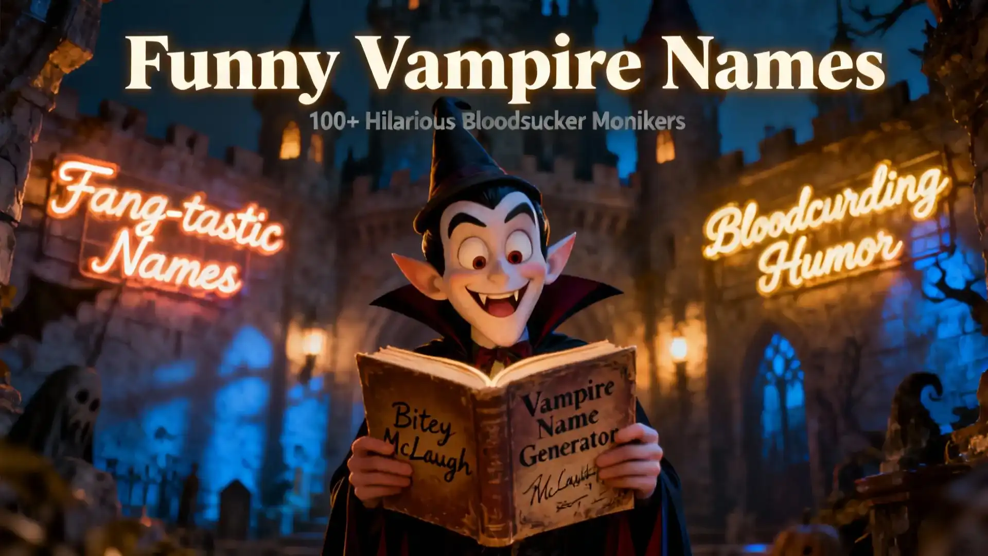 200+ Funny Vampire Names – Punny, Silly & Creative Ideas