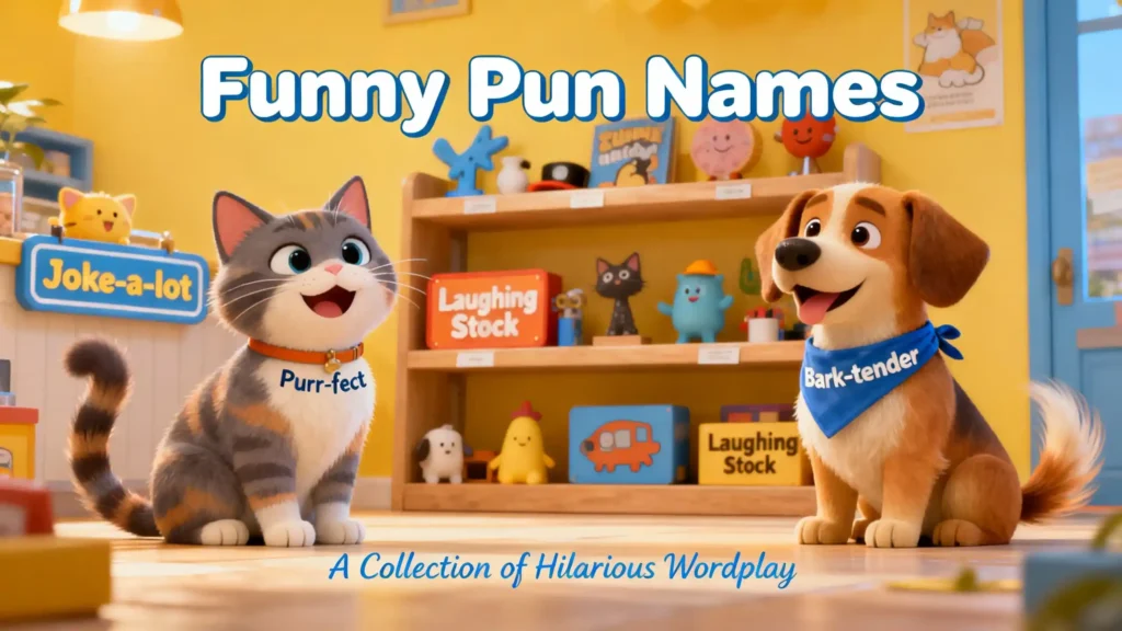250+ Top Funny Pun Names Ideas Full of Humor & Wordplay