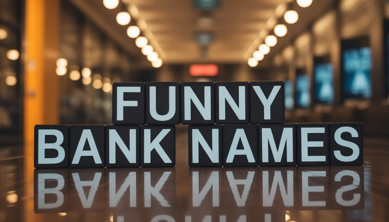 450+ Top Funny Bank Names for Parody and Comedy