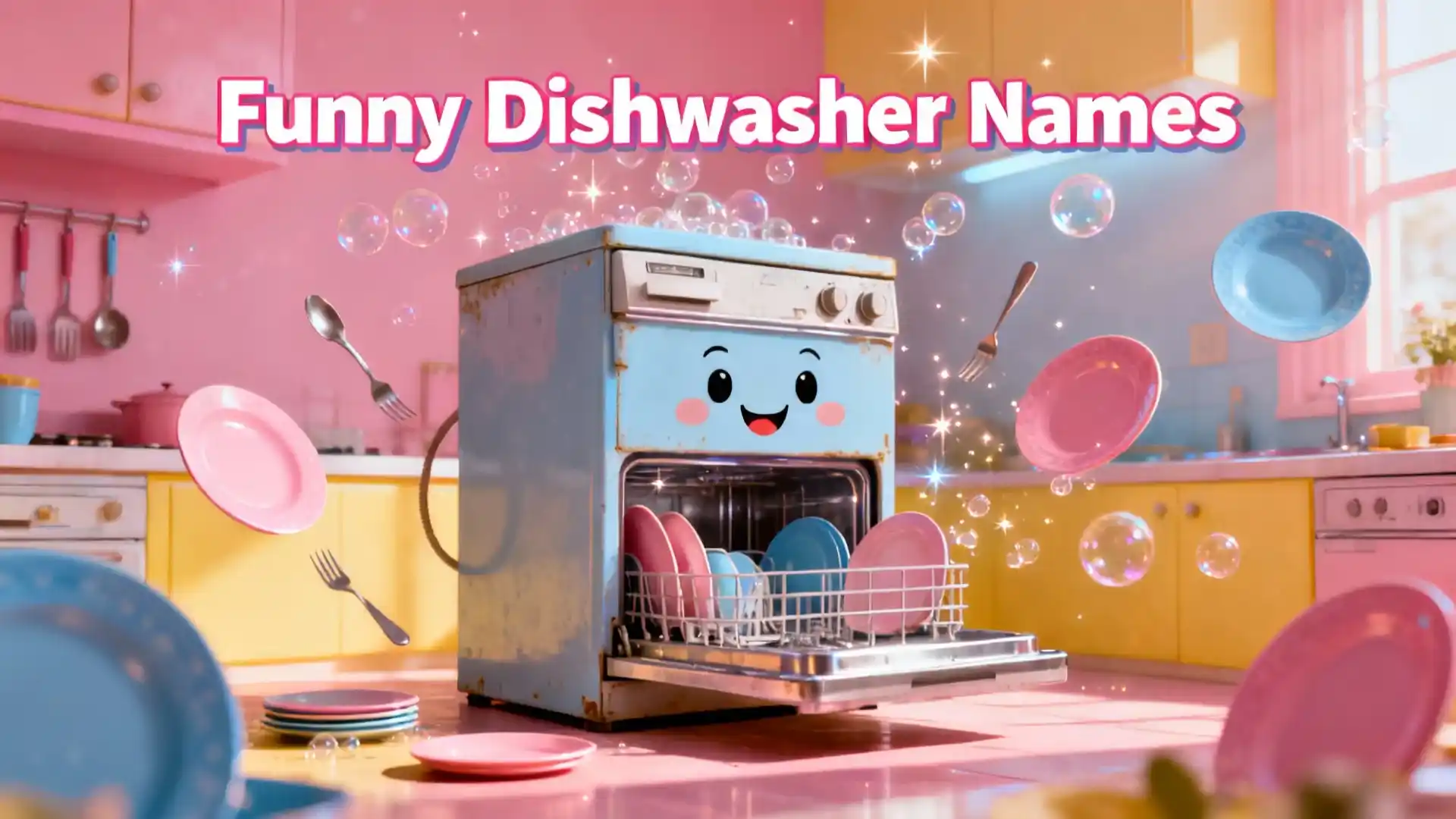 200+ Best Funny Dishwasher Names for a Good Kitchen Laugh