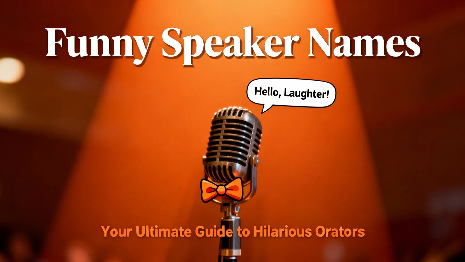 Funny Speaker Names: Hilarious Ideas to Amp Up Your Audio