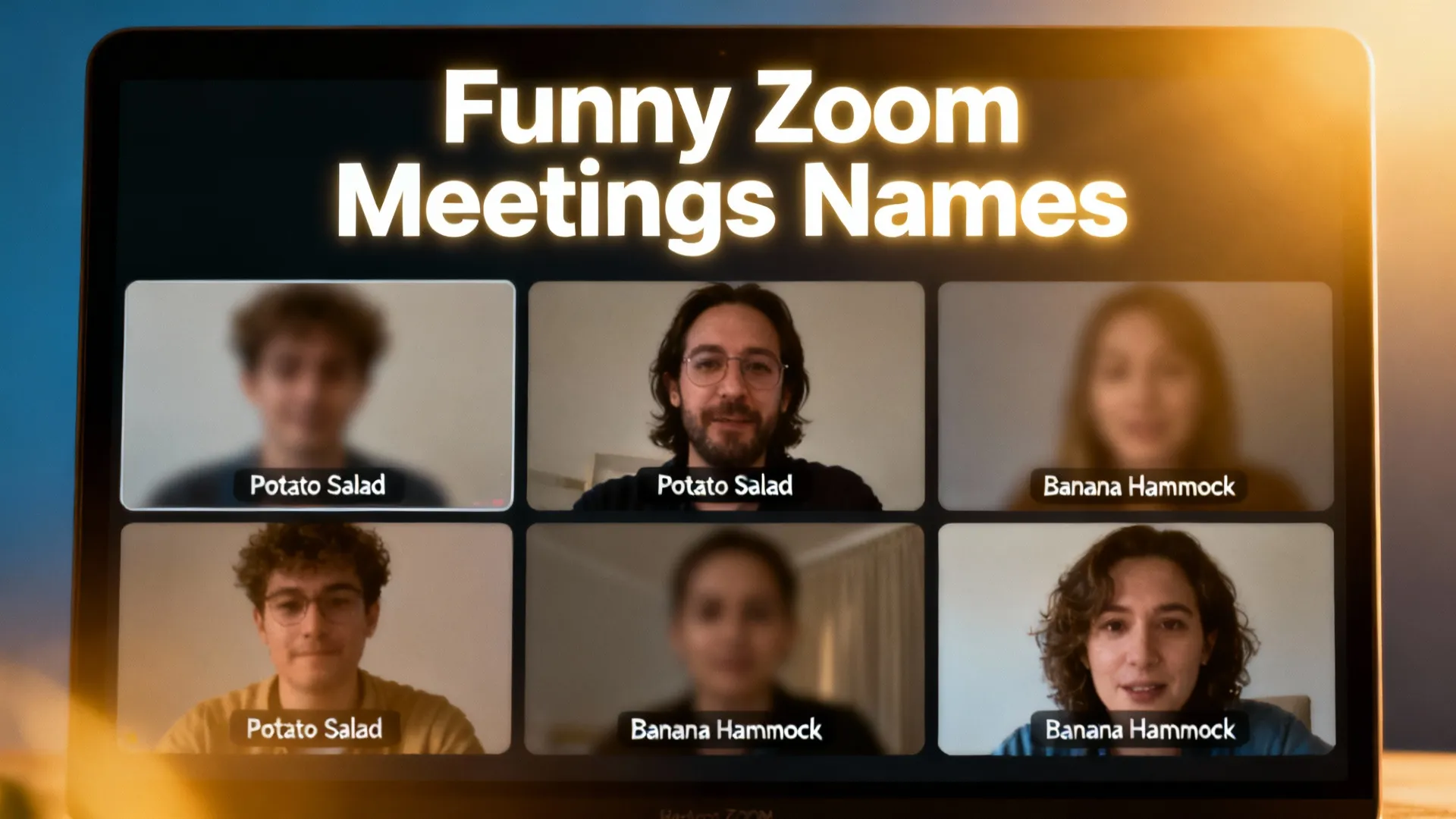 Funny Zoom Meeting Names to Lighten Up Virtual Calls