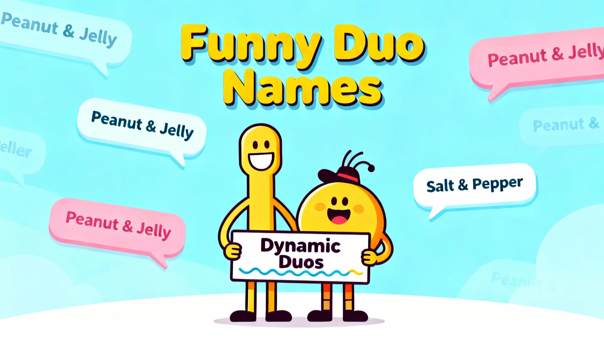 Funny Duo Names: Hilarious Ideas for Every Pair